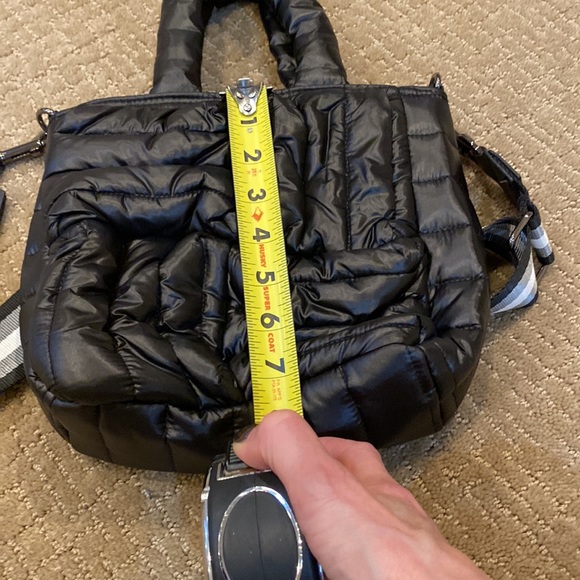 THINK ROYLN | Bags | Think Rolyn Black Quilted Crossbody Bag With ...